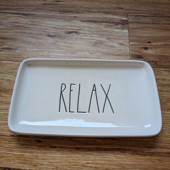Rae Dunn | Kitchen | Rae Dunn Relax Tray Platter Dish Plate | Poshmark